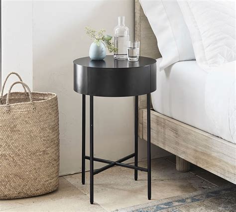 Jean Round Metal Nightstand Pottery Barn