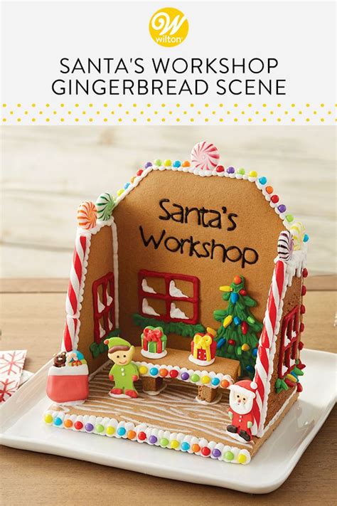 Santas Workshop Gingerbread Scene 1 Recipe Gingerbread Christmas