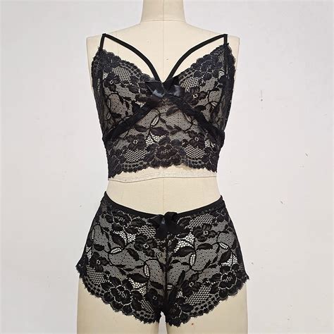Dessous Sets Frauen Spitze Unterwäsche Set Zweiteiler Reizwäsche Spitze