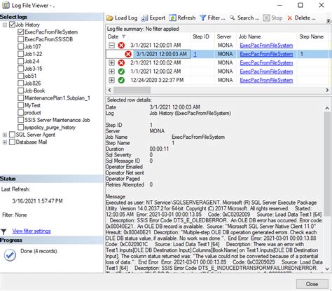 sql server scheduled job failing microsoft qanda