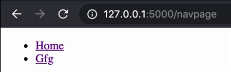 navigation bars in flask geeksforgeeks