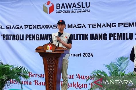 Cegah Politik Uang Bawaslu Dki Jakarta Gelar Patroli Di Masa Tenang