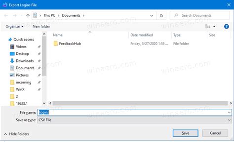 export saved logins and passwords to csv file in firefox