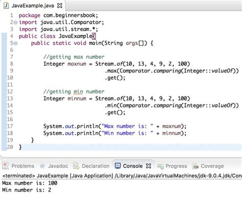 java 8 stream min and max