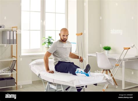 Man In Hospital Broken Leg
