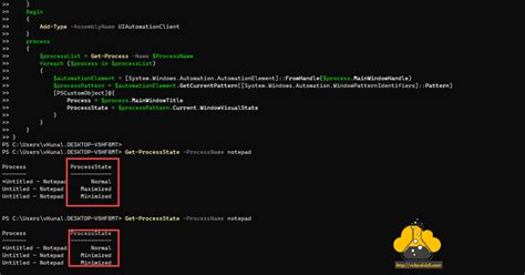powershell find application window state minimized or maximized vgeek