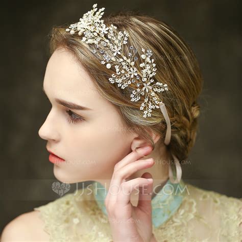 Amazing Rhinestone Imitation Pearls Headbands 042088115 Jjs House