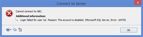 how to login to sql server if sa account is disabled