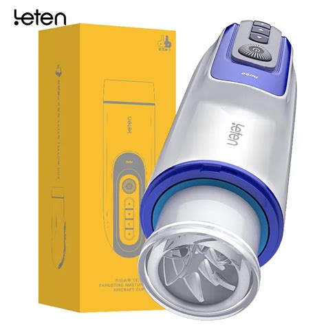 Leten Retractable Heatable Male Masturbator Sex Moaning Automatic Sex