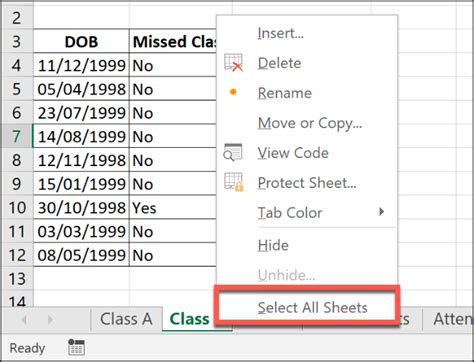how to group worksheets in excel