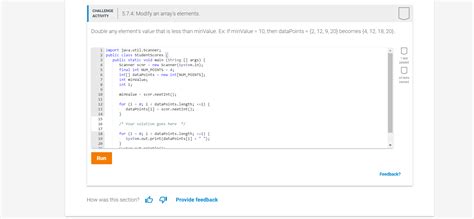 solved challenge 5 7 4 modify an array s elements ctiv