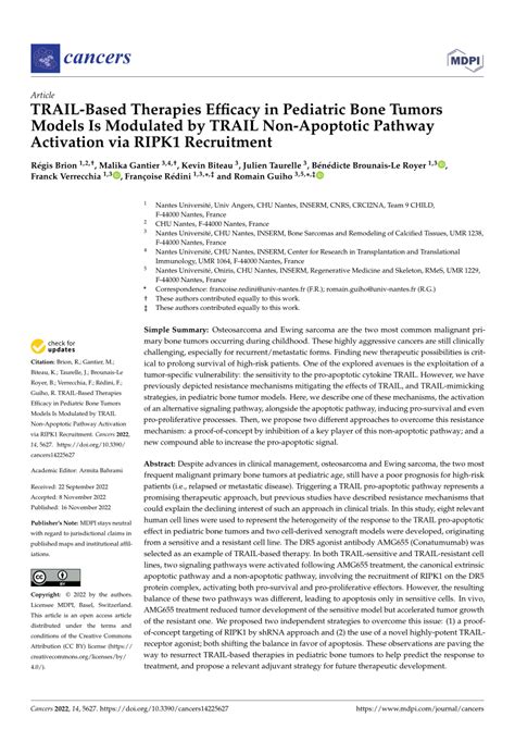 Pdf Trail Based Therapies Efficacy In Pediatric Bone Tumors Models Is
