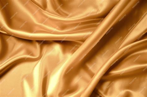 Premium Ai Image Gold Satin Fabric By The Yard
