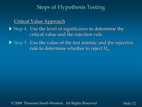 Ppt Chapter 9 Hypothesis Testing Powerpoint Presentation Free