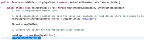 page object model issue appium failing to locate elements on android