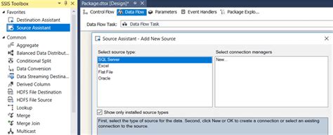 read data from source in sql server integration services ssis