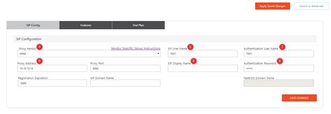 mitel 3300 icp configuration for tesira using the voip web interface