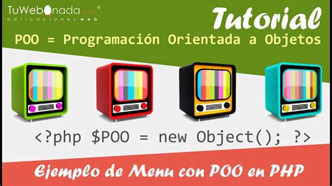 Poo Y Php Ejemplo De Menú Programación Orientada A Objetos Youtube