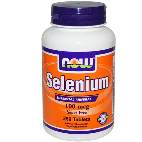 now foods selenium yeast free dietary supplement australia now foods