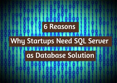 6 reasons why startups need sql server as a database solution soegjobs