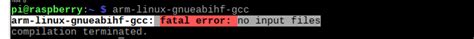 配置linux编译环境时出现arm linux gnueabihf gcc fatal error no input files问题 服务