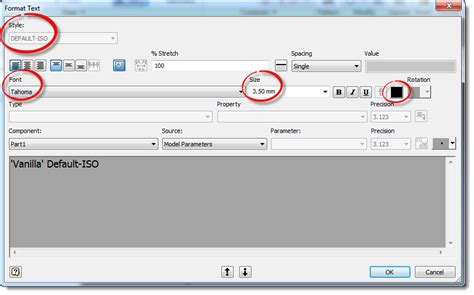 autodesk inventor sketch text style tip