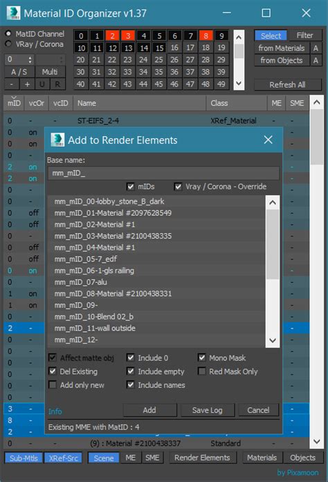 material id organizer scriptspot