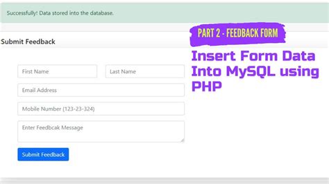 insert form data into mysql store form data into mysql using php