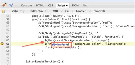 how can i get jquery javascript access to elements generated by extjs