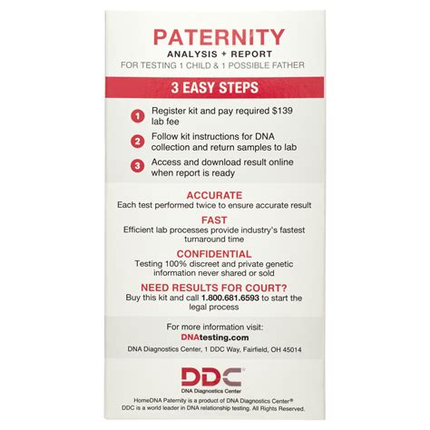 Homedna Paternity Test Kit For At Home Use