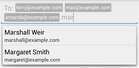 java android autocompletetextview with chips stack