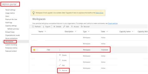 transferring ownership of reports in power bi serv microsoft power