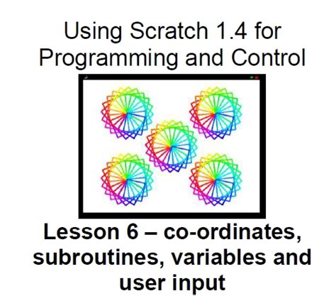 warren sparrow using scratch 1 4 for programming and control lesson 6