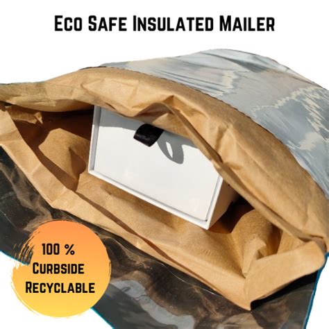 Eco Safe Insulated Mailer Bag Cold Chain Grade Recyclable Packaging