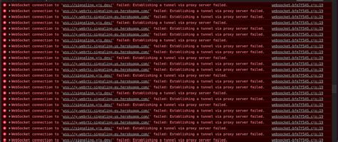 `y webrtc` websocket connection failed wss y webrtcsignaling eu