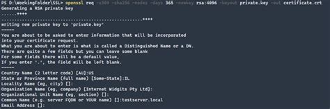 how to use openssl to generate certificates ipswitch