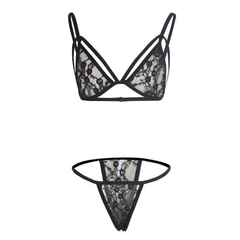 Zhencn Women Sexy Lingerie Set Lace Bra And Panty Set Two Piece Ladies