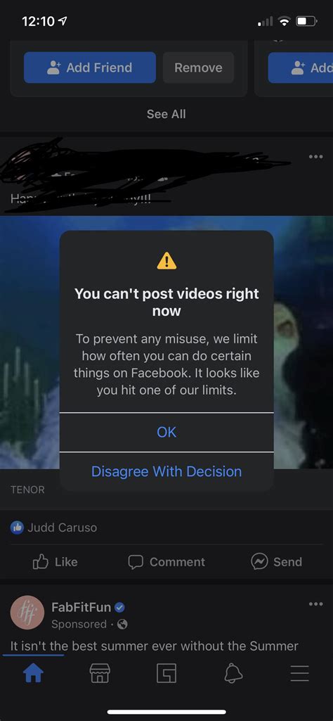 anyone else have this issue facebook is not letting me post videos
