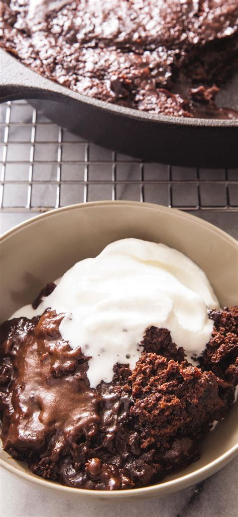 Cast Iron Hot Fudge Pudding Cake Americas Test Kitchen Recipe