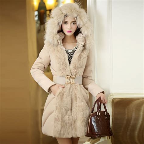 2019 Luxury Style Women Winter Long Down And Parkas Thick Ladies Elegant