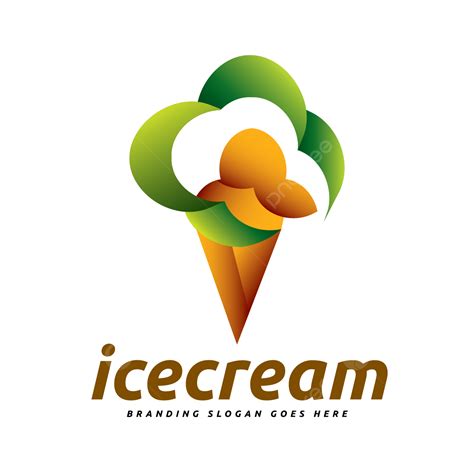Gambar Makanan Penutup Vanila Dan Logo Es Krim Yang Lezat Es Krim