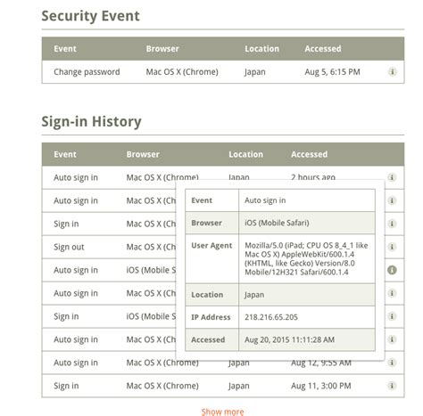 better security with sign in history nulab