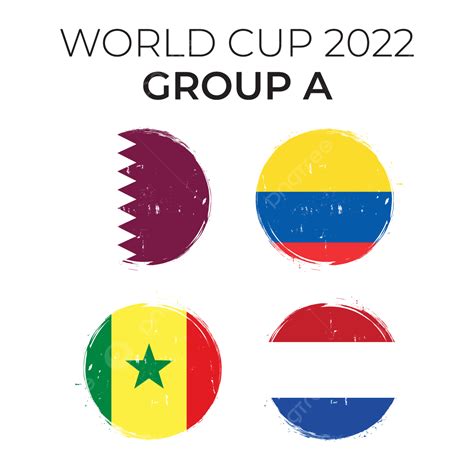 World Cup 2022 Group A World Cup 2022 Circle Flag Group Stage Png