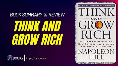 Think And Grow Rich Book Summary And Review Dy Books Youtube