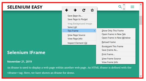 handling nested iframes in selenium