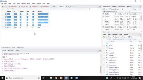 add delete row dataset youtube