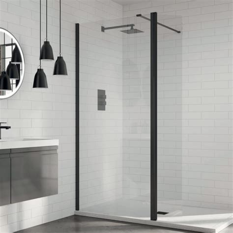 Aquadart 8 Wetroom Glass Panel 1200mm Clear Aq8657