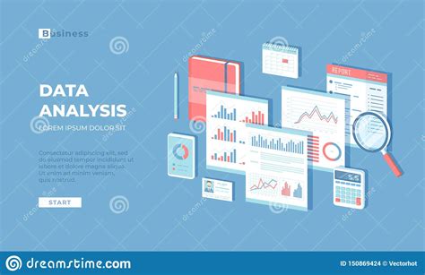 isometric infographic graph chart with laptop book and mobile on tablet
