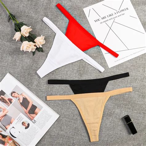 Ecmln 2piece Lingerie Sexy G String Thongs Panties Cotton Panties