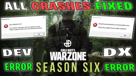call of duty warzone fatal error fix dev error fix directx error